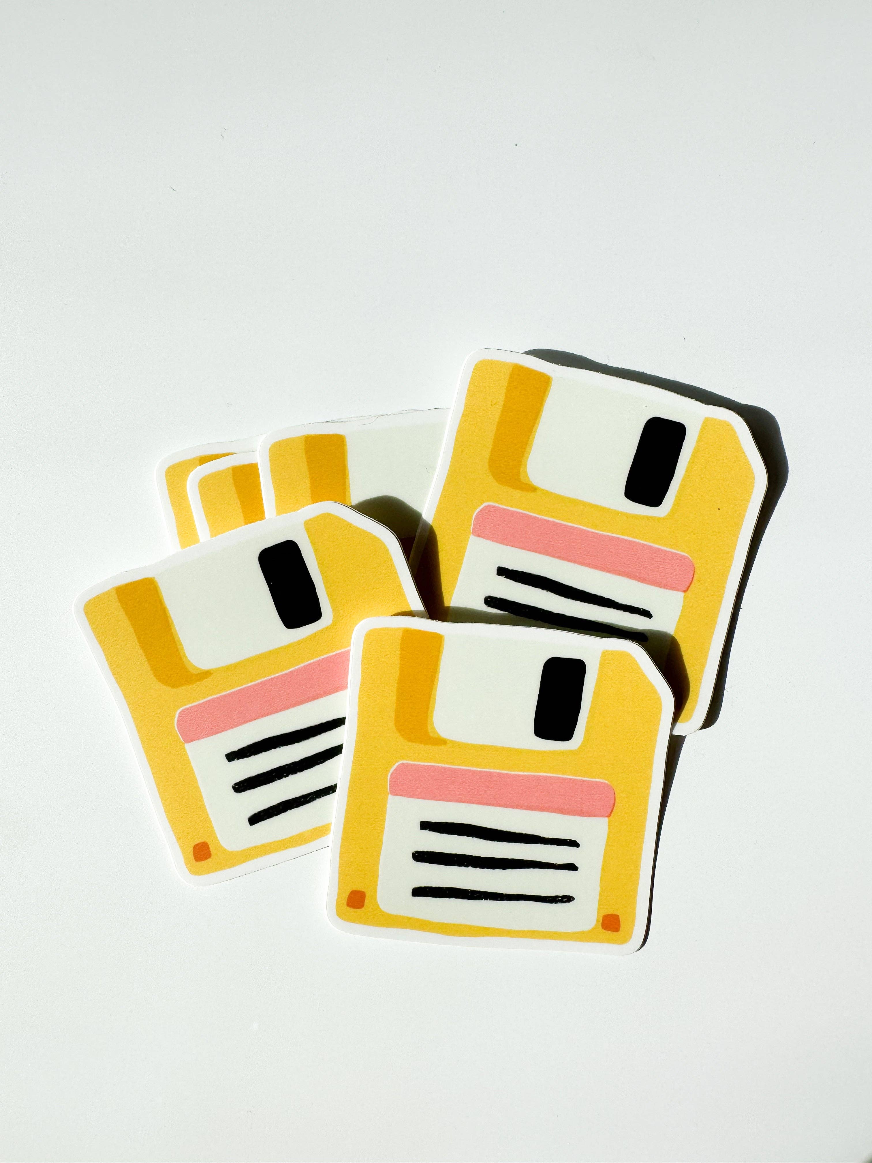 Floppy Disk Sticker – Black Sheep Craft Shop