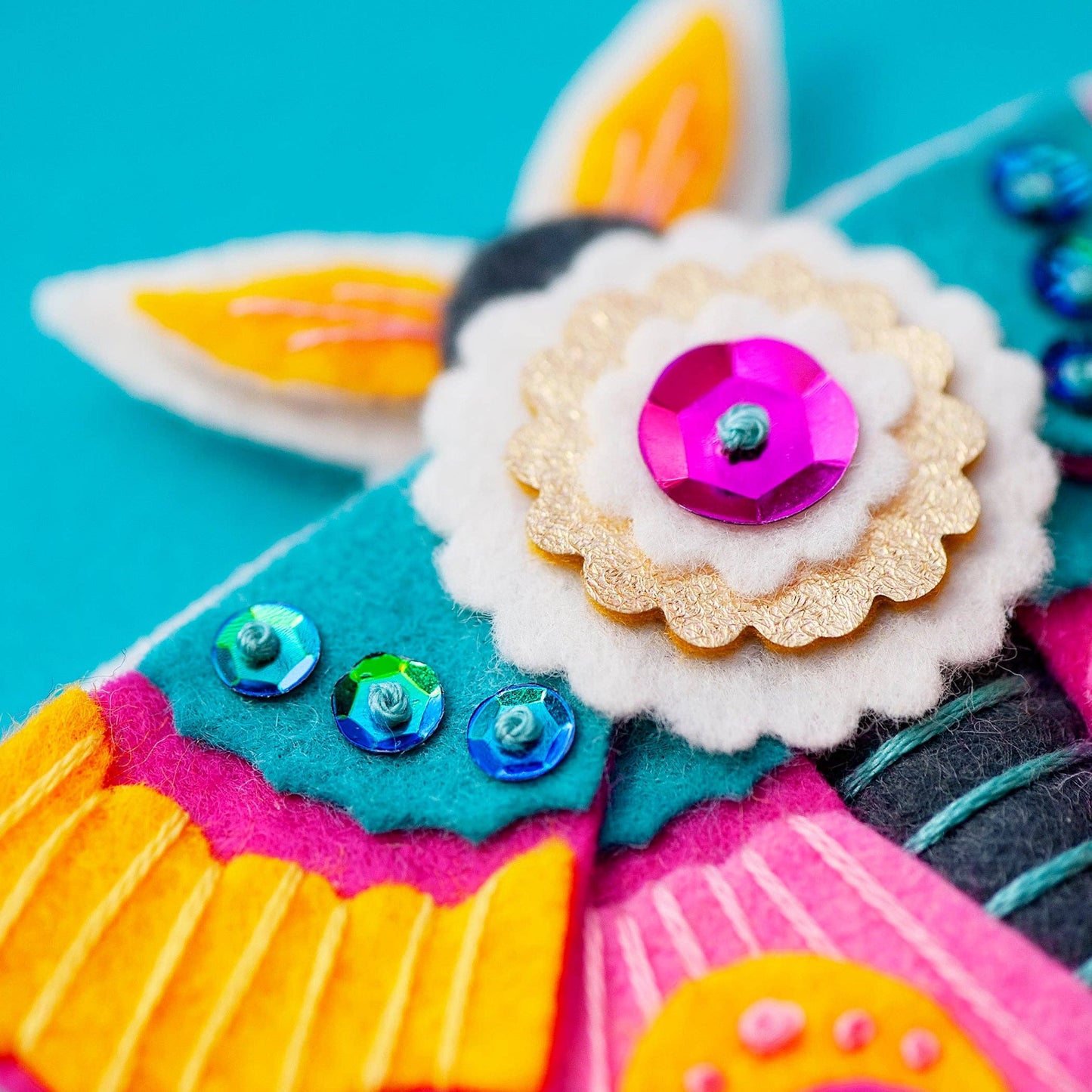 Pink Moth Felt Ornament Kit – Black Sheep Craft Shop